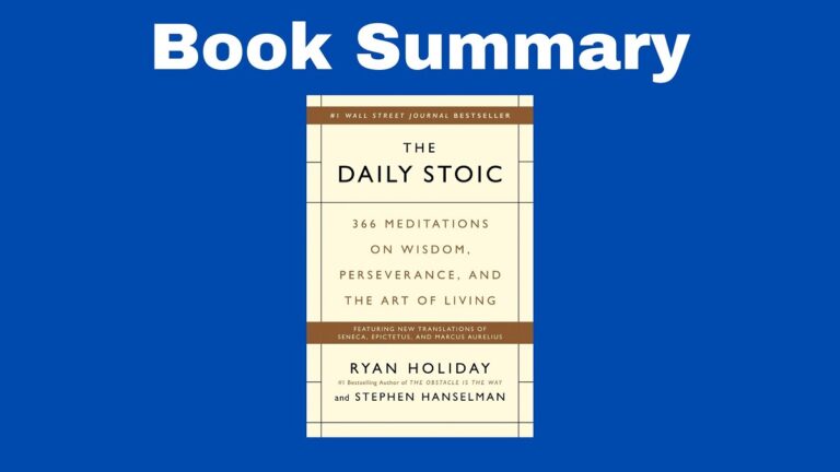 Book Summary: The Daily Stoic by Ryan Holiday- Eric Sandroni